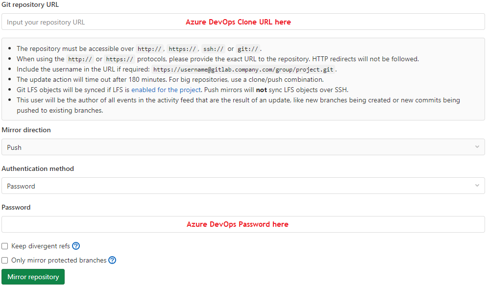 Journal of a Noob Programmer: Creating an Azure DevOps mirror for ...