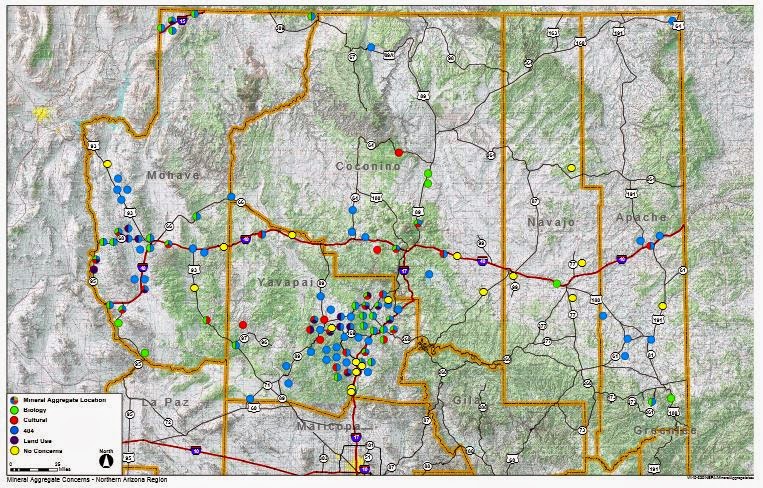 Arizona Geology: ADOT report on aggregate sources of northern Arizona