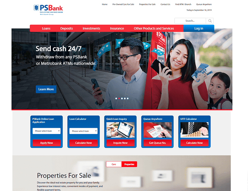 PSBank upgrades website for new design and UI