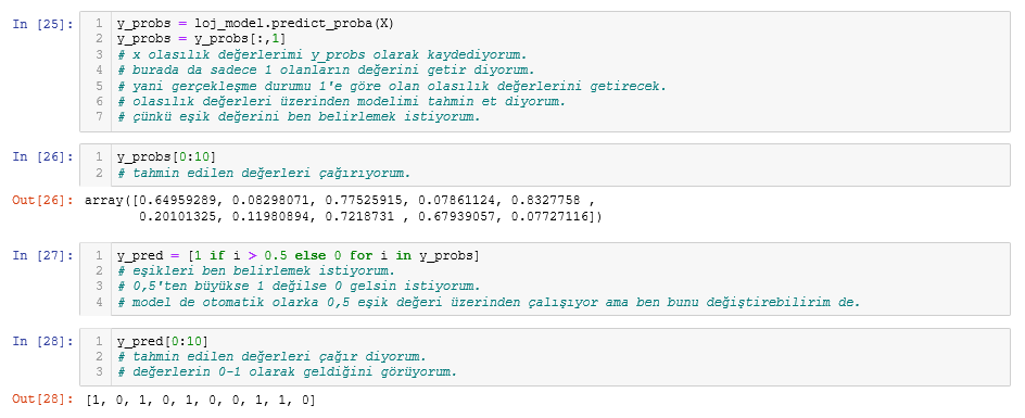 Python - Lojistik Regresyon