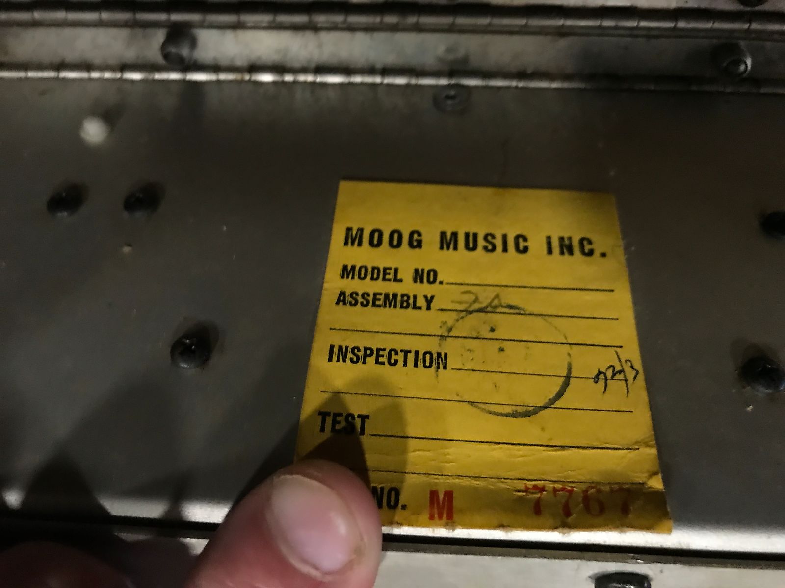 MATRIXSYNTH: Moog MiniMoog Model D 1972 SN 7767