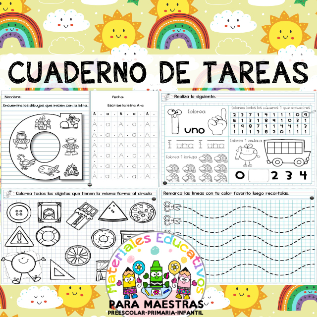 Mi Cuaderno de Tareas | Materiales Educativos para Maestras