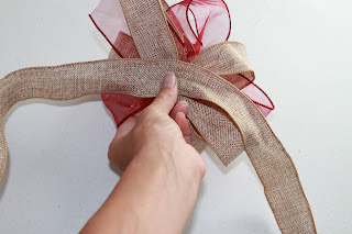 embroitique.com: How to Make Big Decorative Bows ~ a really easy tutorial