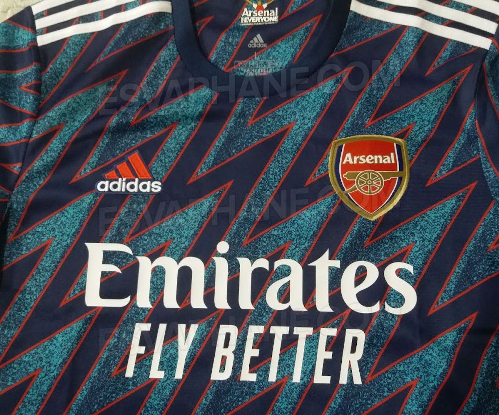 Counterfeit Adidas Arsenal 21-22 Third Kit Goes Viral - Footy Headlines
