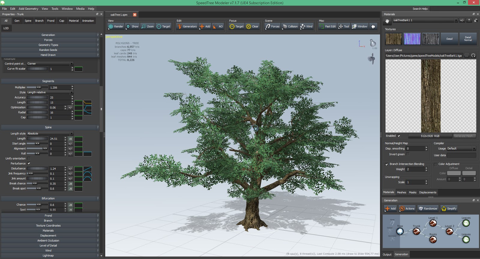 Artistcaleb's Game Development: Trees via SpeedTree