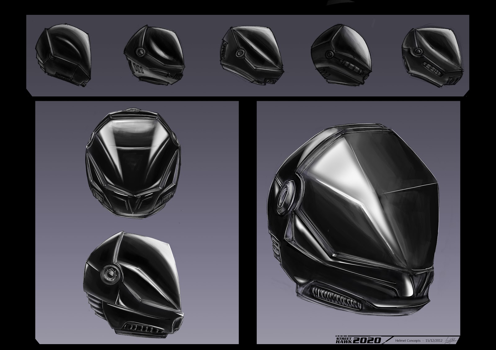 grandpriy: StreetHawk Concept - Helmet Design