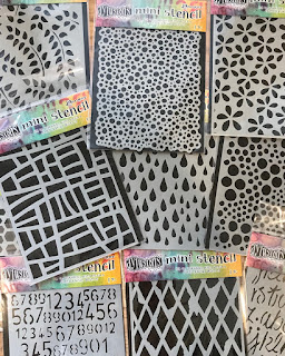 Dylan's Blog: Dylusions Mini Stamp & Stencil Set Samples