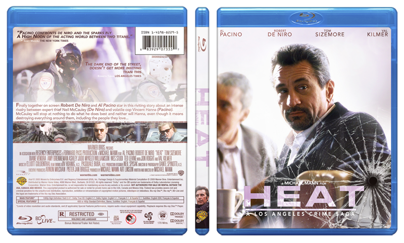 Bluray Cover Design: Heat (1995)