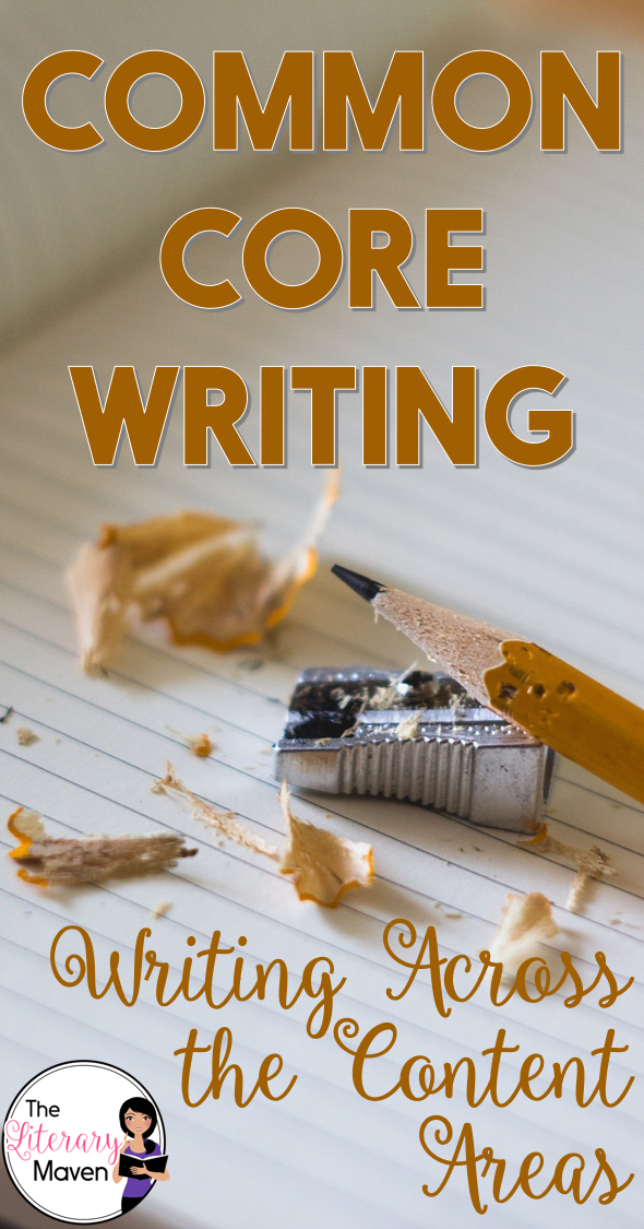 Common Core Writing: Writing Across the Content Areas - The Literary Maven