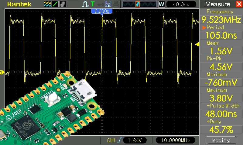 Generate Square Wave Signal With Raspberry Pi Pico Pio · One Transistor