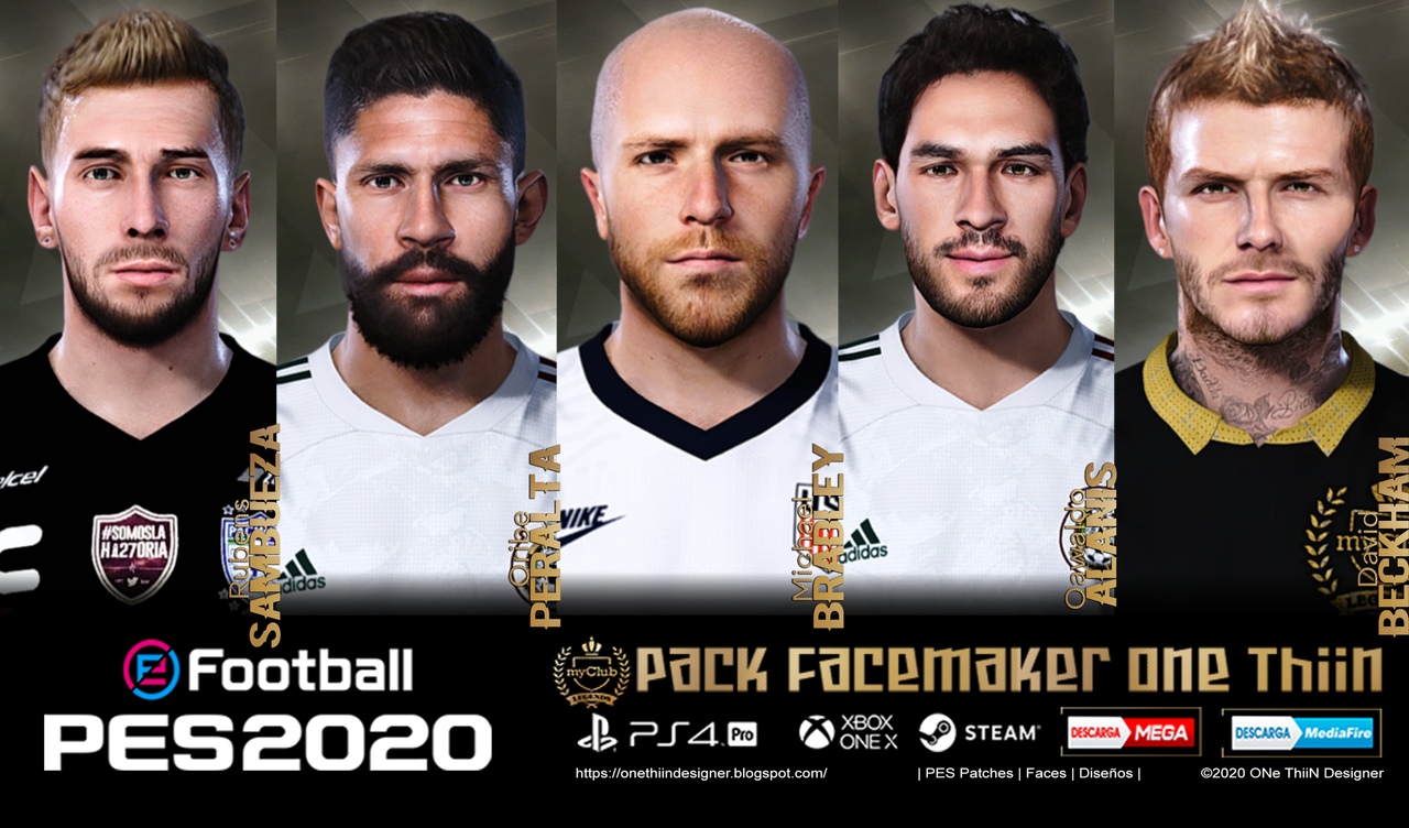 PES 2020 Facepack V2 by One ~ SoccerFandom.com | Free PES Patch and ...
