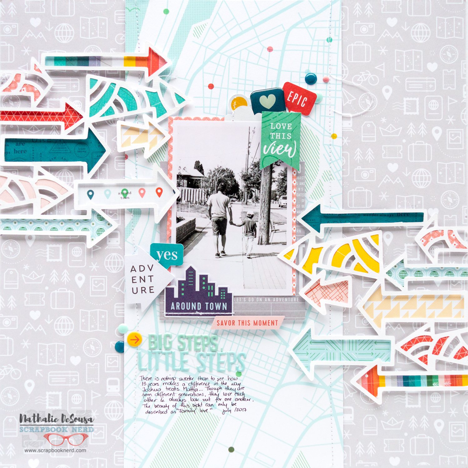 Living an Inspired Life: BIG STEPS, LITTLE STEPS - Scrapbook Nerd