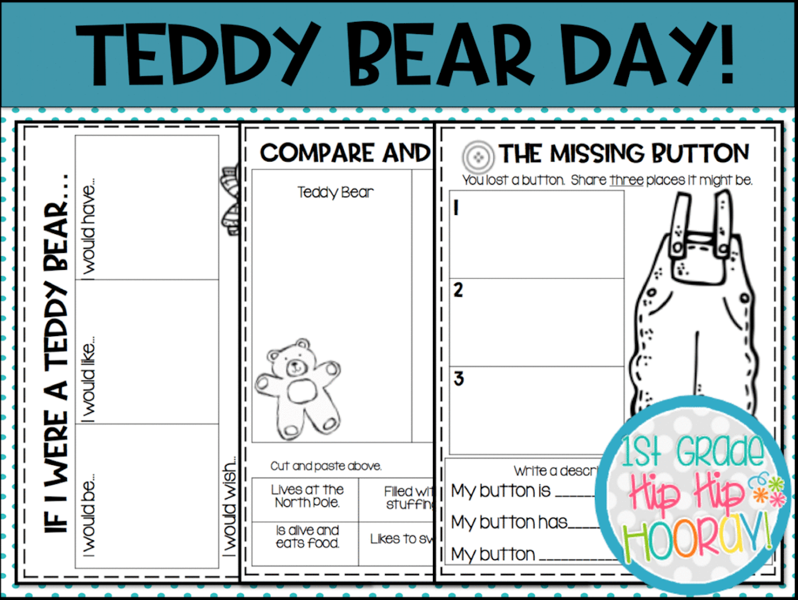1st Grade Hip Hip Hooray!: Teddy Bear Day...September 9th