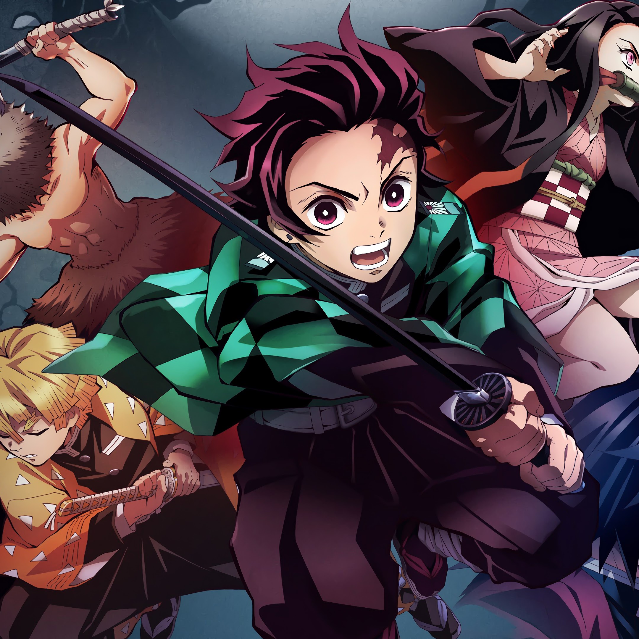 Kimetsu no Yaiba, Tanjirou, Nezuko, Inosuke, Zenitsu, 4K, #22 Wallpaper ...