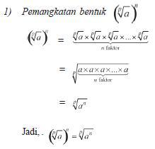 MATERI MATEMATIKA DAN SOAL MATEMATIKA: bilangan berpangkat dan Bentuk akar