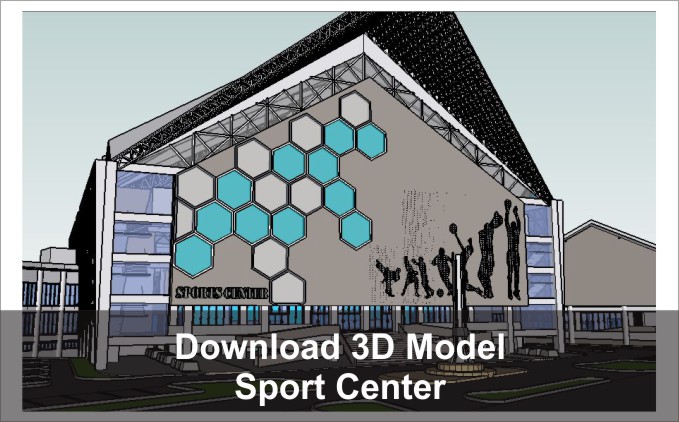 Download 3D Sport Center Referensi Desain Arsitektur - Arsimedia