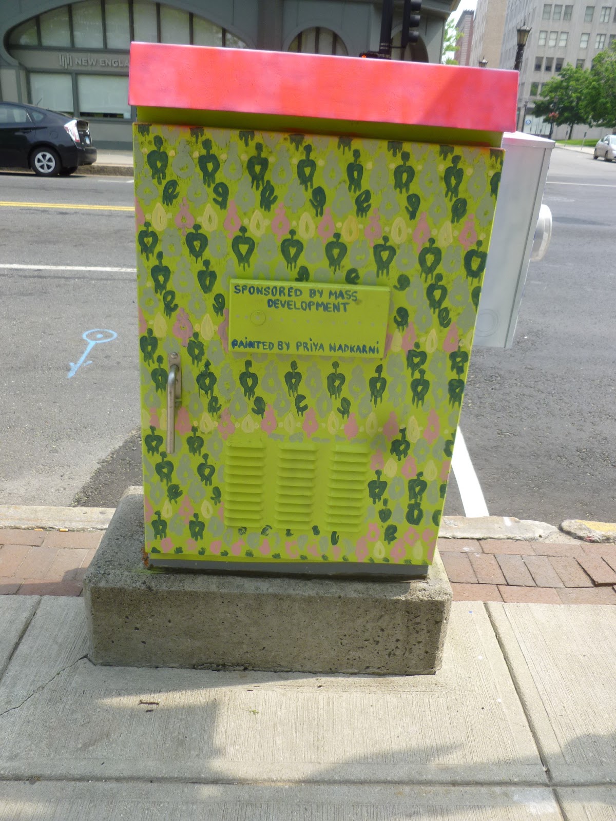 Photo-ops: Decorated Utility Box: Ikat Utility Box - Springfield, MA