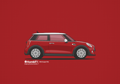 KombiT1: Mini Cooper F56 Vector flat design