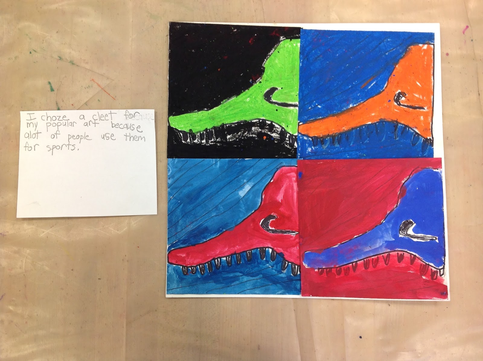 POp ArT carbon style 3rd Grade Art Lesson