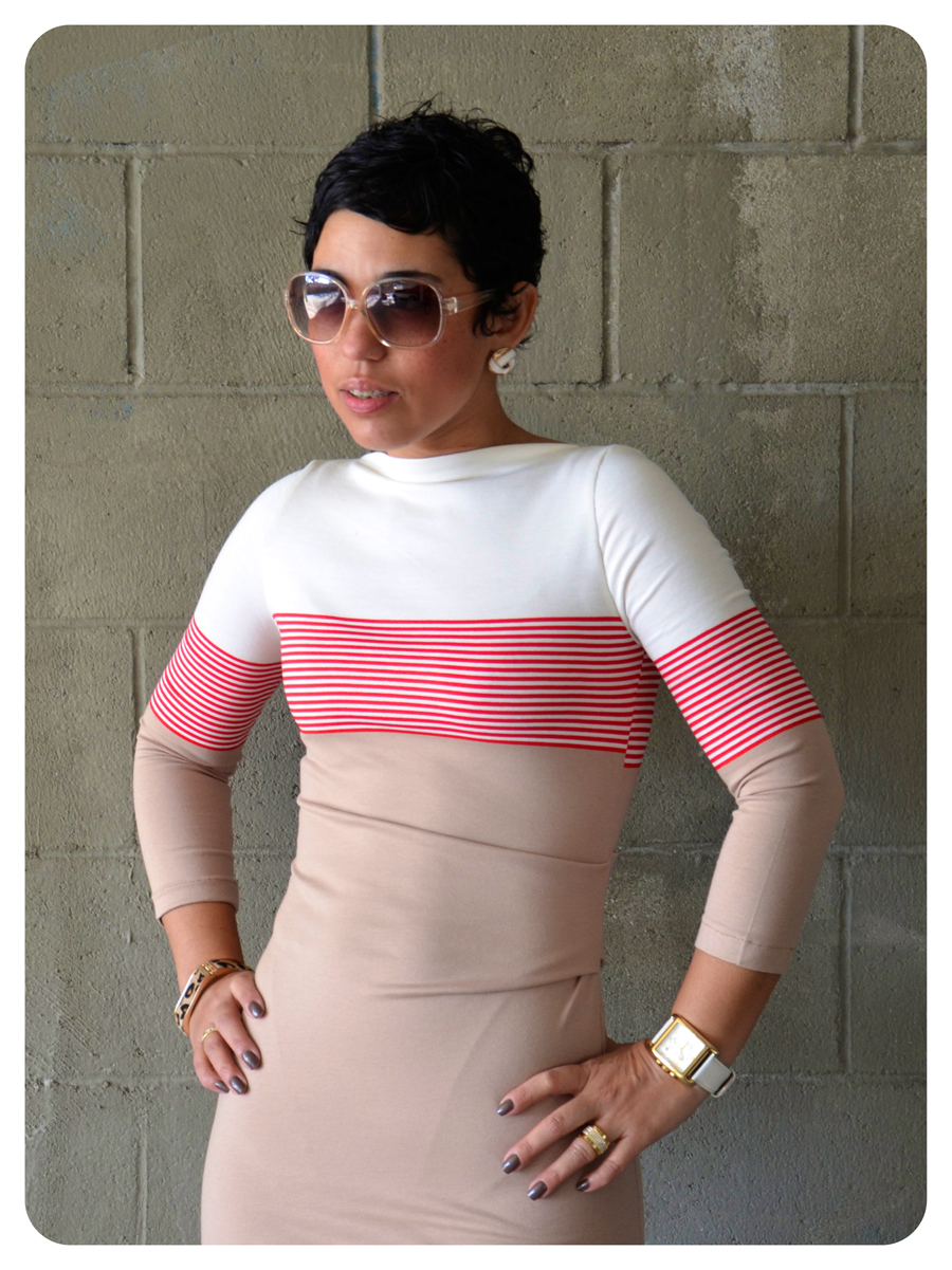 #DIY Dress Using Color-Blocked Fabric + Check Me Out! |Fashion ...