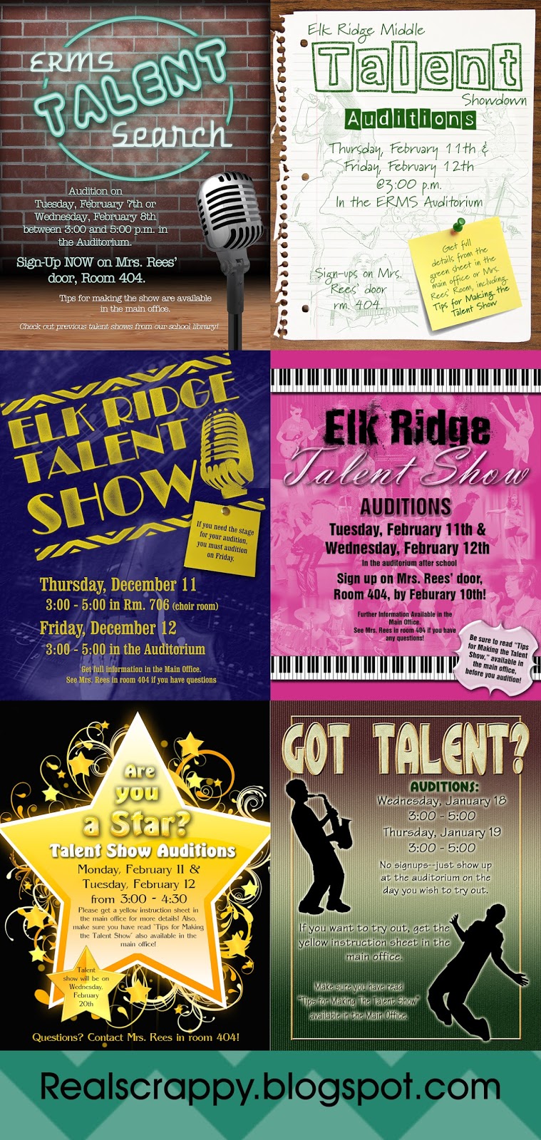 School Talent Show Poster