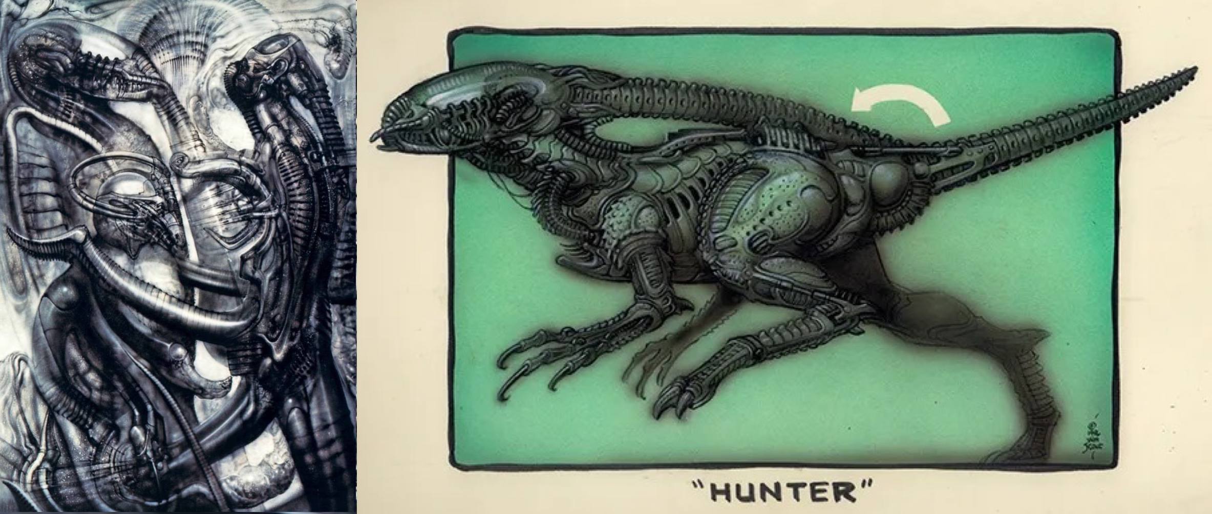 Alien Explorations: Predator: William Stout's Giger-esque "Hunter ...