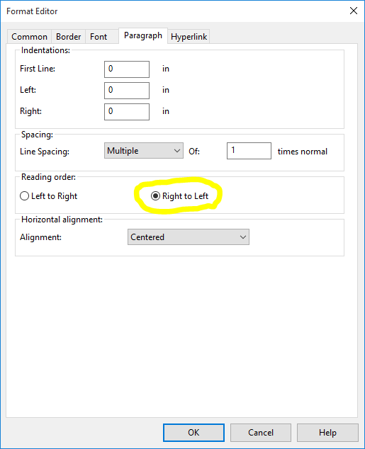 Crystal Reports - Arabic/RTL special characters display. Crystal Reports - Arabic/RTL special characters display.
