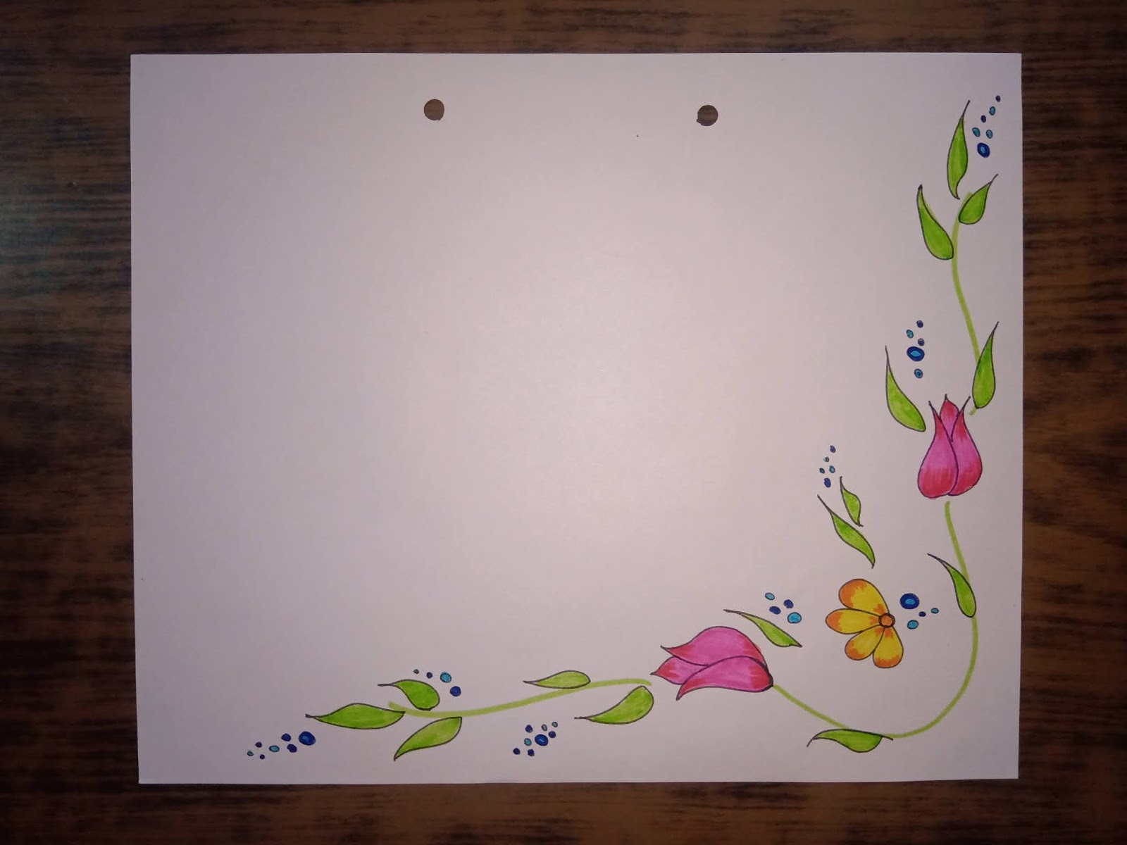 Dear Study: How to draw two side paper border images | Awesome design ...