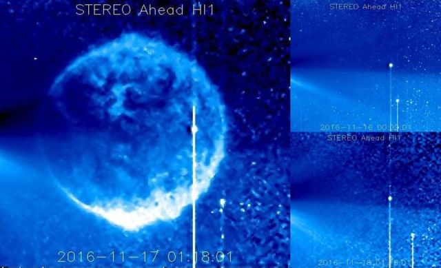 Massive Spherical Space Object Disturbed NASA’s Satellite H1