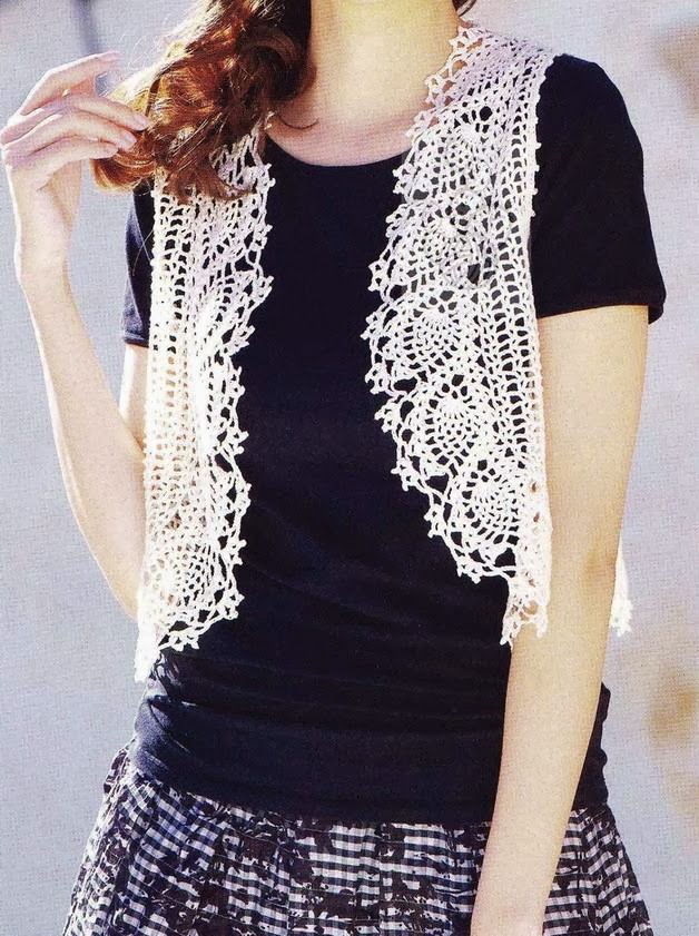 Crochet Lace Vest Pattern Simple And Stylish