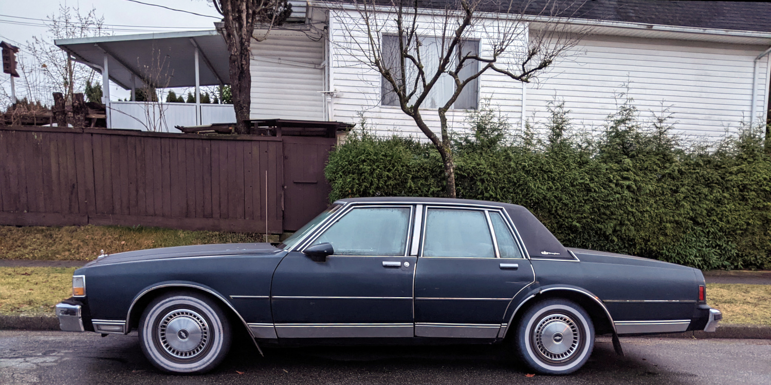 Old Parked Cars Vancouver: 1988 Chevrolet Caprice Classic Brougham