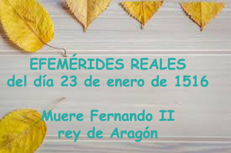.: EFEMÉRIDES REALES del día 23 de enero