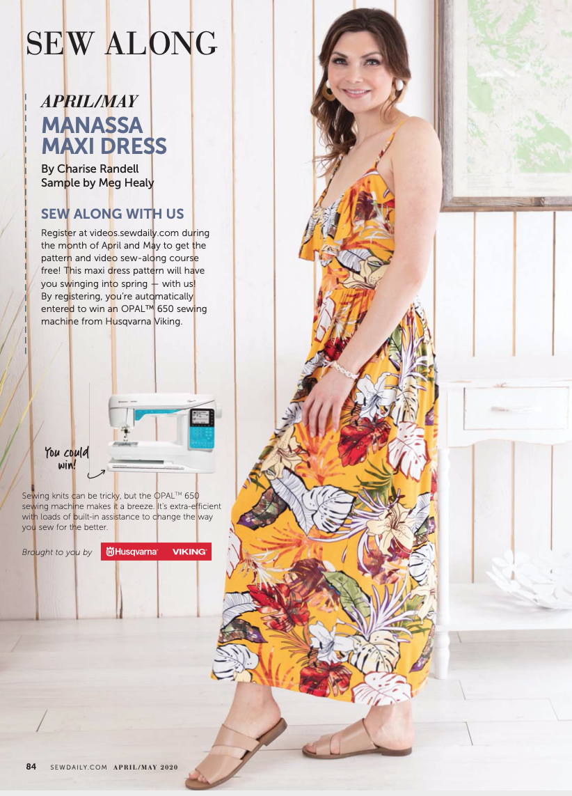 Charise Creates: Manassa Ruffle Front Maxi Dress Sew Along