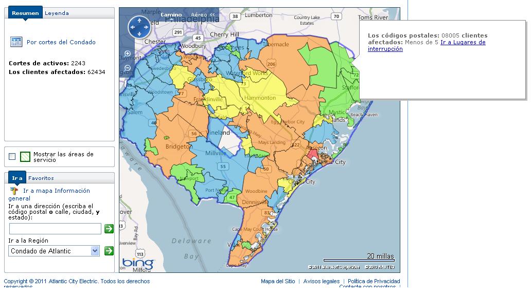 Geotics: Mapas relacionados con el Huracán Irene - GoogleMaps, ESRI ...