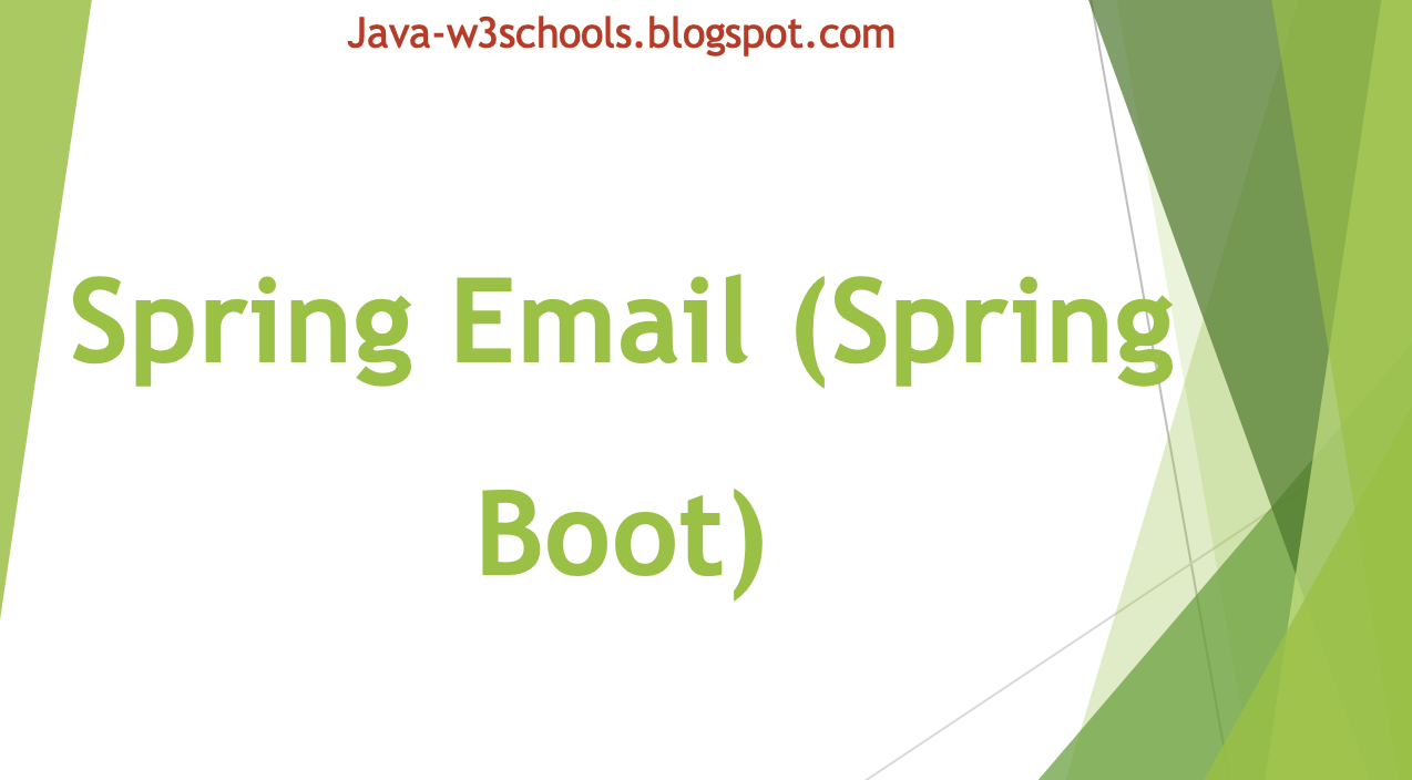 Beginners Guide To Spring Email Spring Boot