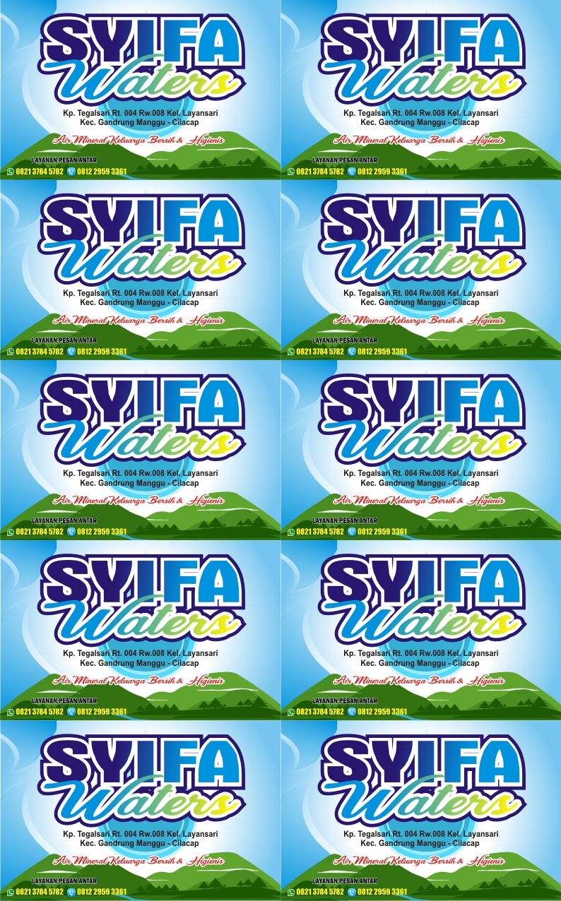 Download Contoh Stiker Galon Air Isi Ulang - KARYAKU