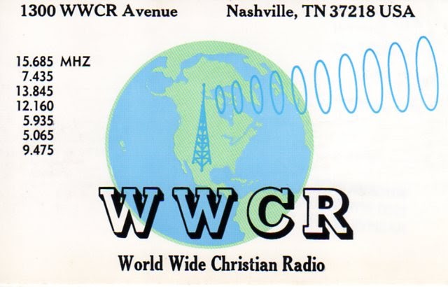 DXways-br: QSL card (1999): 3215 kHz WWCR, Nashville, TN USA