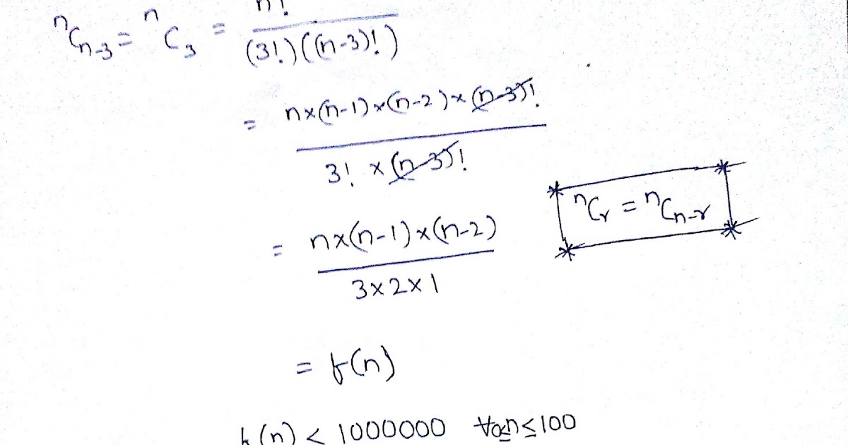 Problem 53 Project Euler Solution With Python