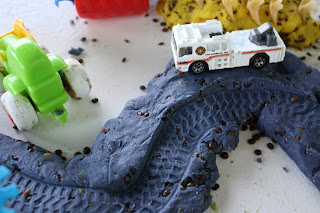 Sassy’s Sanity: lumpy bumpy road playdough - teusday treasure