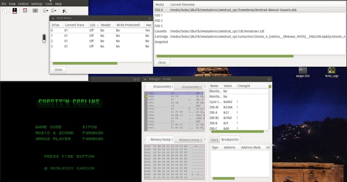 Malagueños originales y libres: Instalar Arnold WIP en Ubuntu 20.04, el emulador de Amstrad CPC