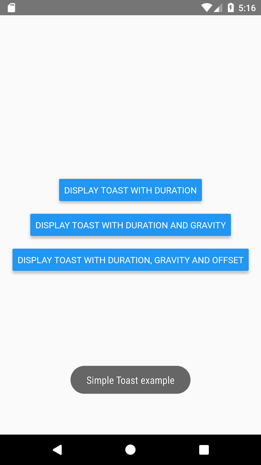 How To Show Toast Message In React Native For Android Only