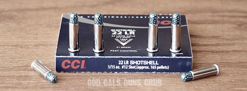 God, Gals, Guns, Grub: CCI 22 LR Shotshells for Pest Control...