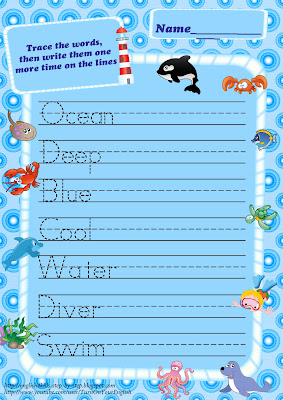 Ocean Animals Worksheets