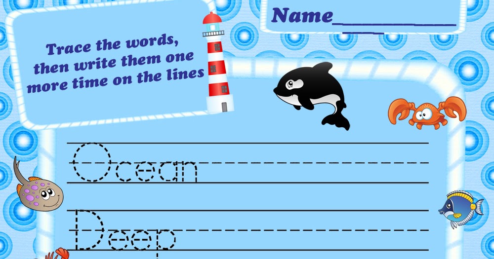 Ocean Animals Worksheets