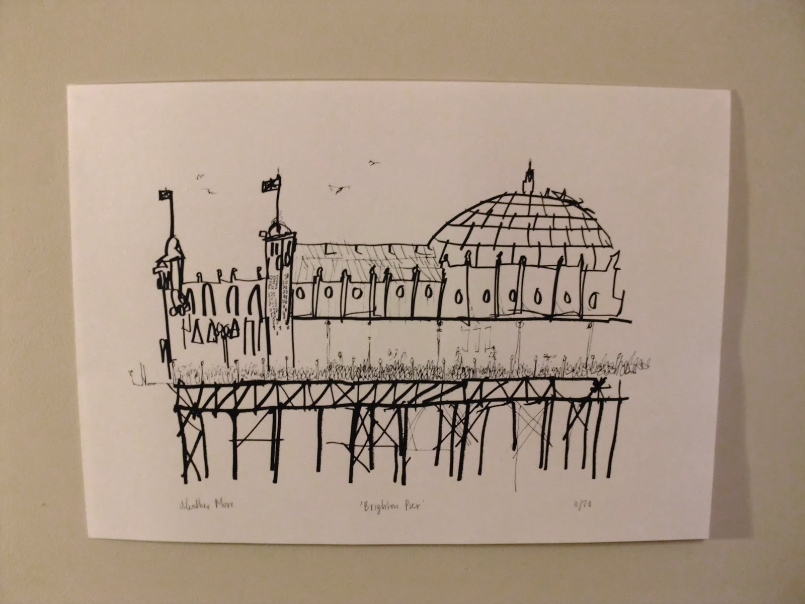 Heather More Drawing Blog: Brighton Pier Screen Prints