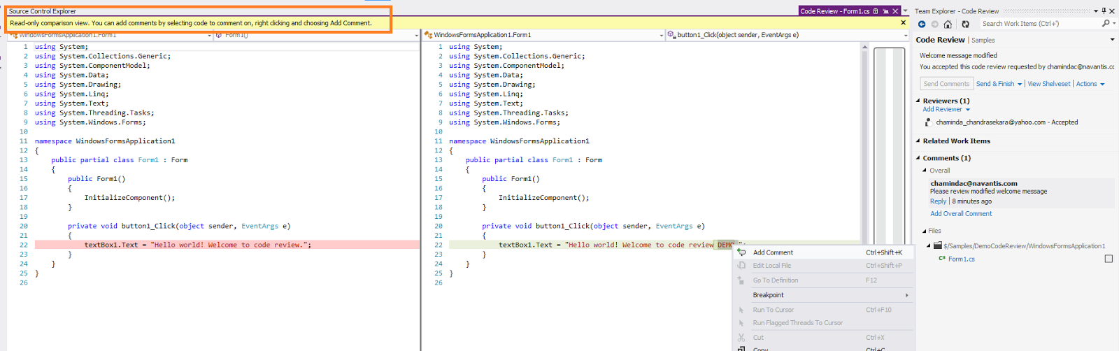 Chamindas Devops Journey With Msft Code Review With Tfs 2012 And Vs 2012