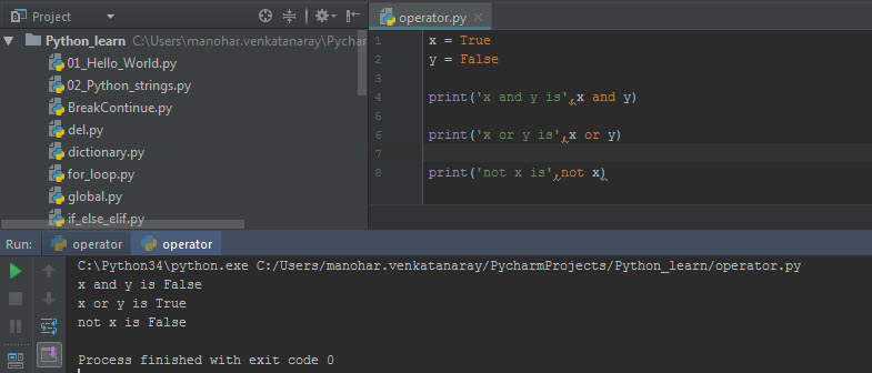 Share my learning's: 6)Python Operators