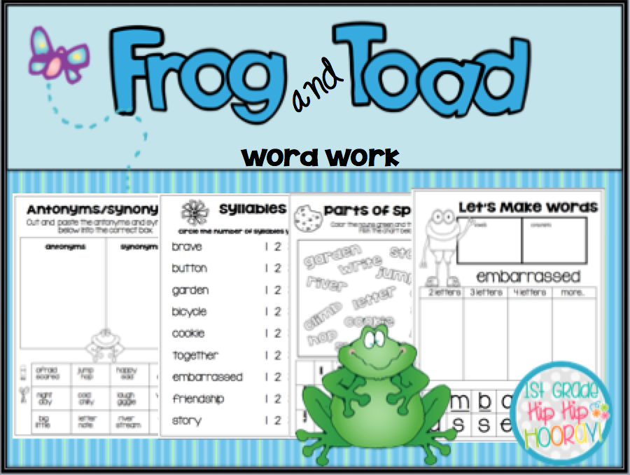 1st Grade Hip Hip Hooray!: Frog and Toad...Author Arnold Lobel