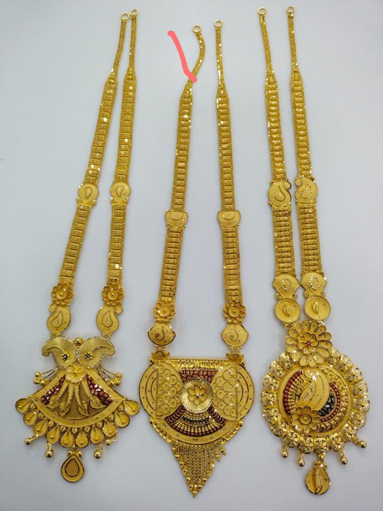 Latest gold Longset Pattaset Designs