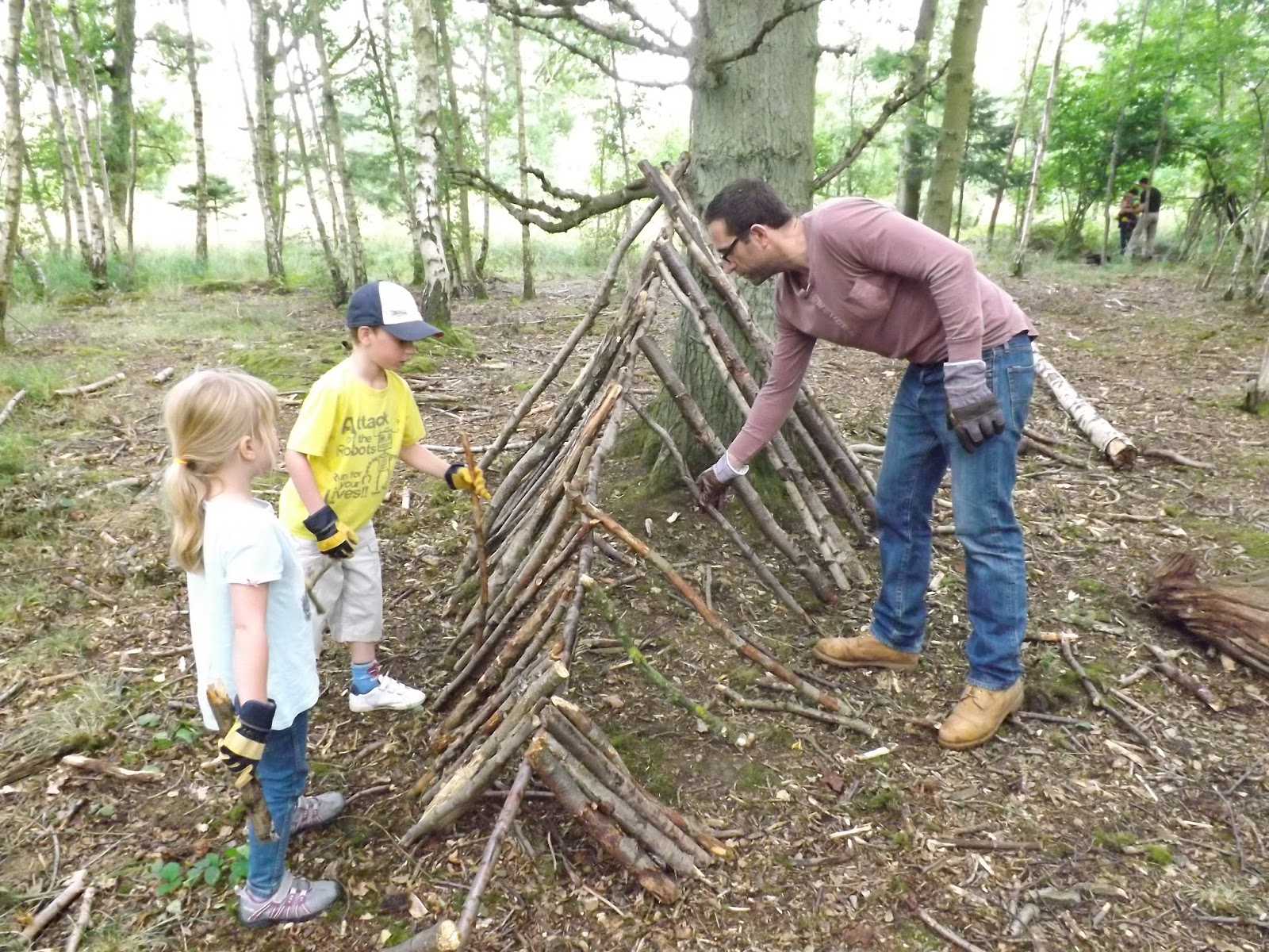 Me and my shadow: Den building and forest fun at Fineshade